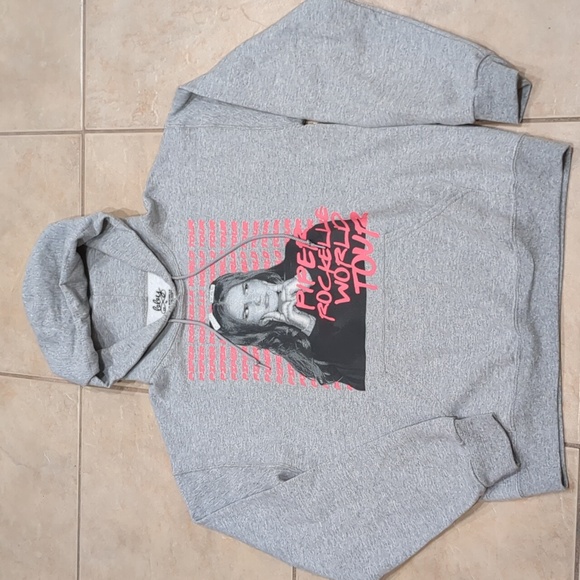 PRock | Sweaters | Piper Rockelle 222 World Tour Grey Hoodie Sweatshirt Size Medium | Poshmark